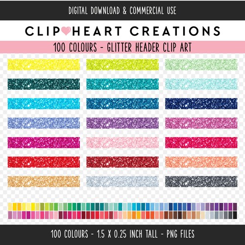 100 Heart Clip Art Commercial Use Instant Download PNG Hearts - Etsy