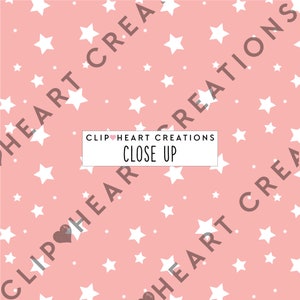 100 Star Pattern Digital Papers, Commercial Use Seamless White Stars ...