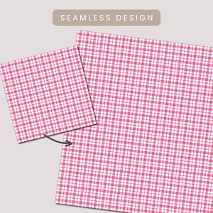 Pink Buffalo Plaid Digital Paper Set, Seamless Lumberjack Plaid Papers ...