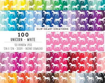 Unicorn Digital Papers Unicorn Pattern COMMERCIAL USE - Etsy