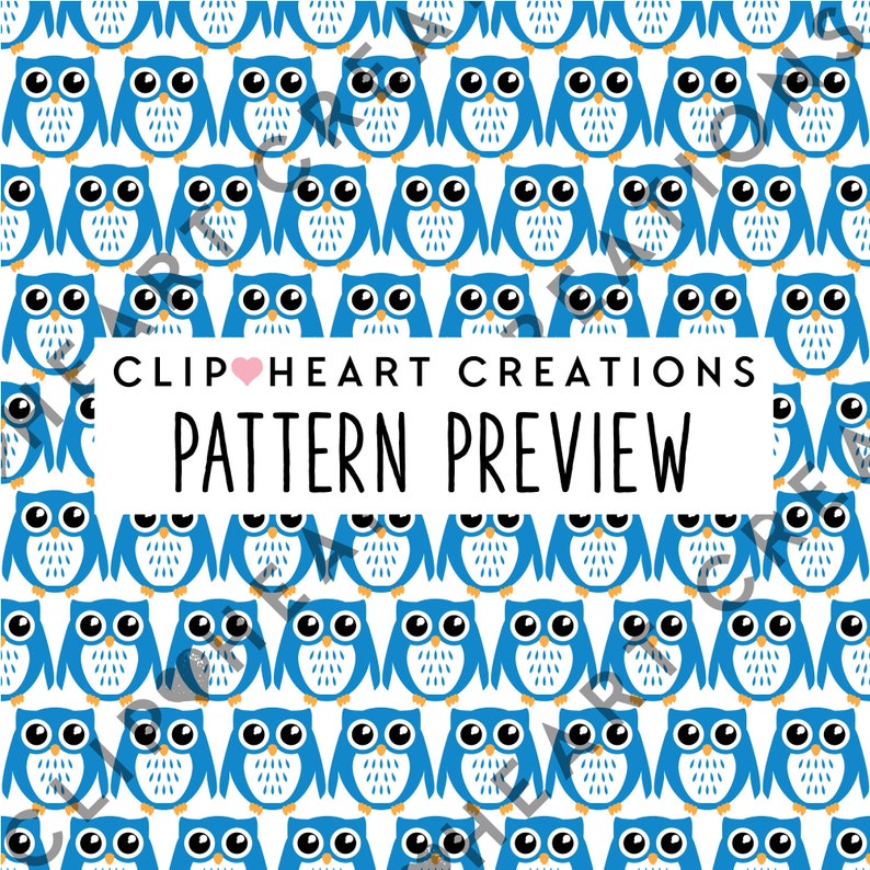 100 Owls Digital Paper Commercial Use Seamless Owl Pattern - Etsy