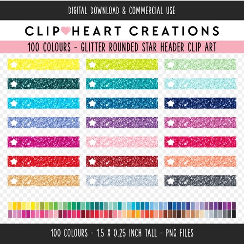 100 Chunky Glitter Digital Paper Commercial Use Instant - Etsy