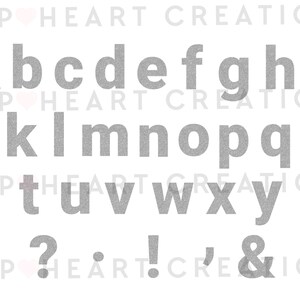 Silver Glitter Alphabet Clip Art, Commercial Use Instant Download ...
