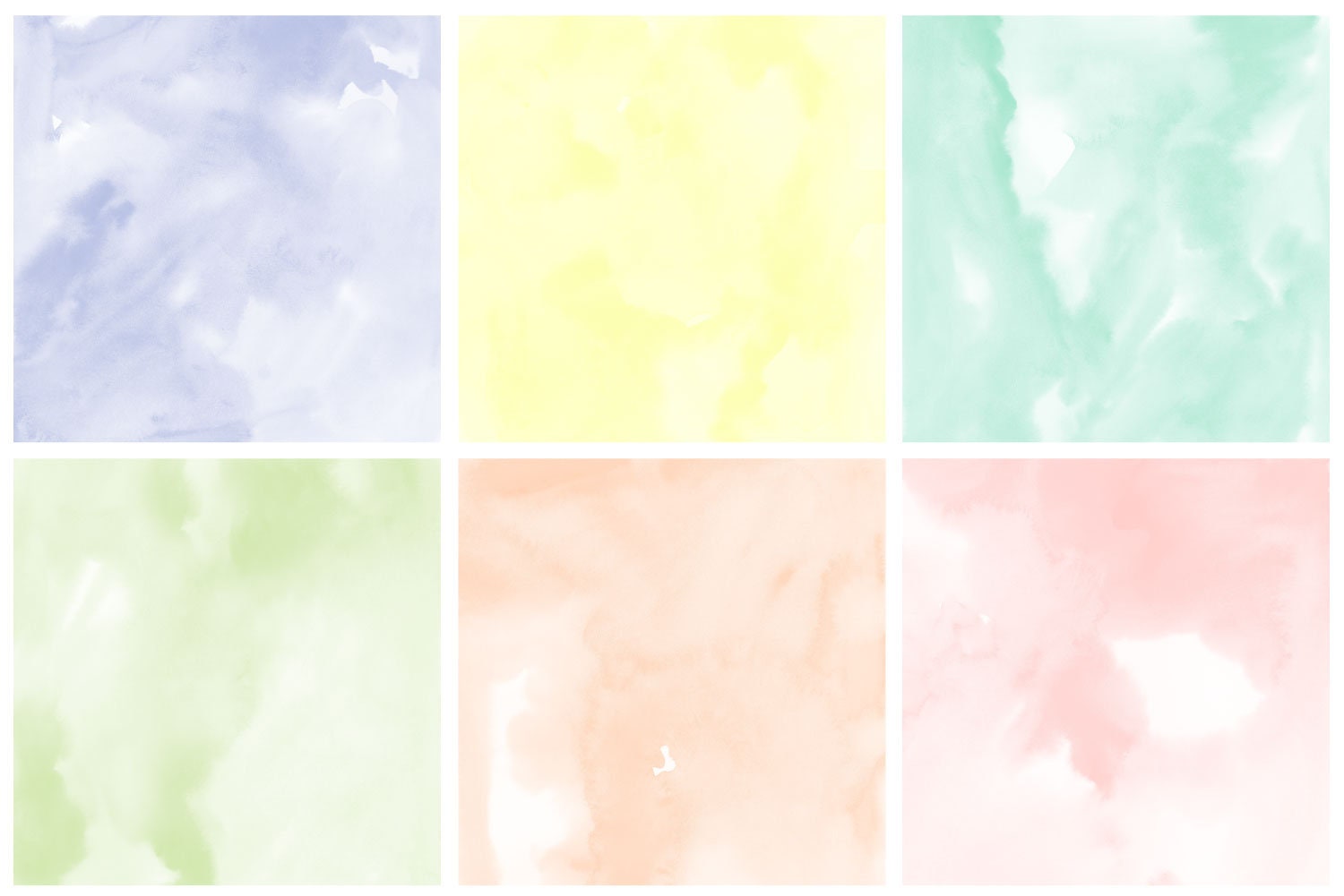 Pastel Watercolor Digital Papers Commercial Use Instant - Etsy