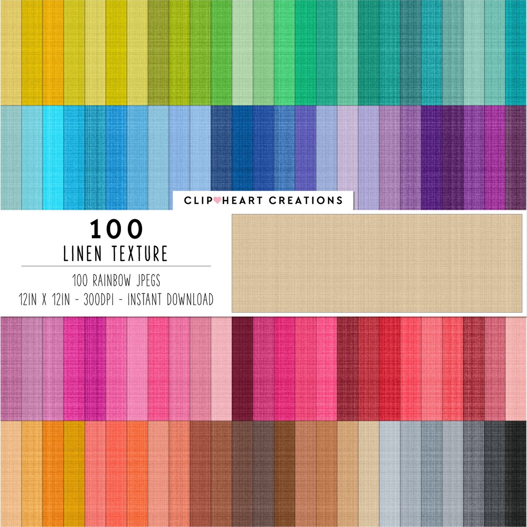 100 Linen Texture Digital Papers, Commercial Use Instant Download ...