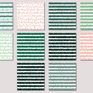Mint Confetti Sparkle Digital Papers, Commercial Use Instant Download ...