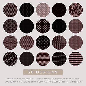 20 Rose Gold Glitter Digital Papers, Commercial Use Instant Download ...