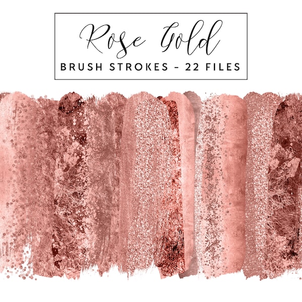 Gold Brush Strokes - Etsy