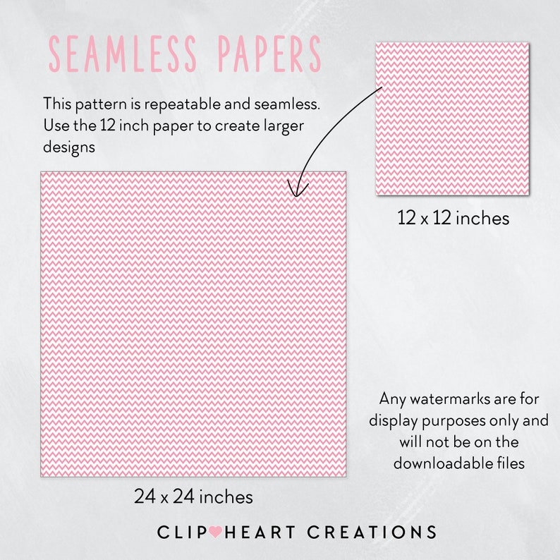 100 Chevron Digital Paper Pack Commercial Use Seamless Thin | Etsy