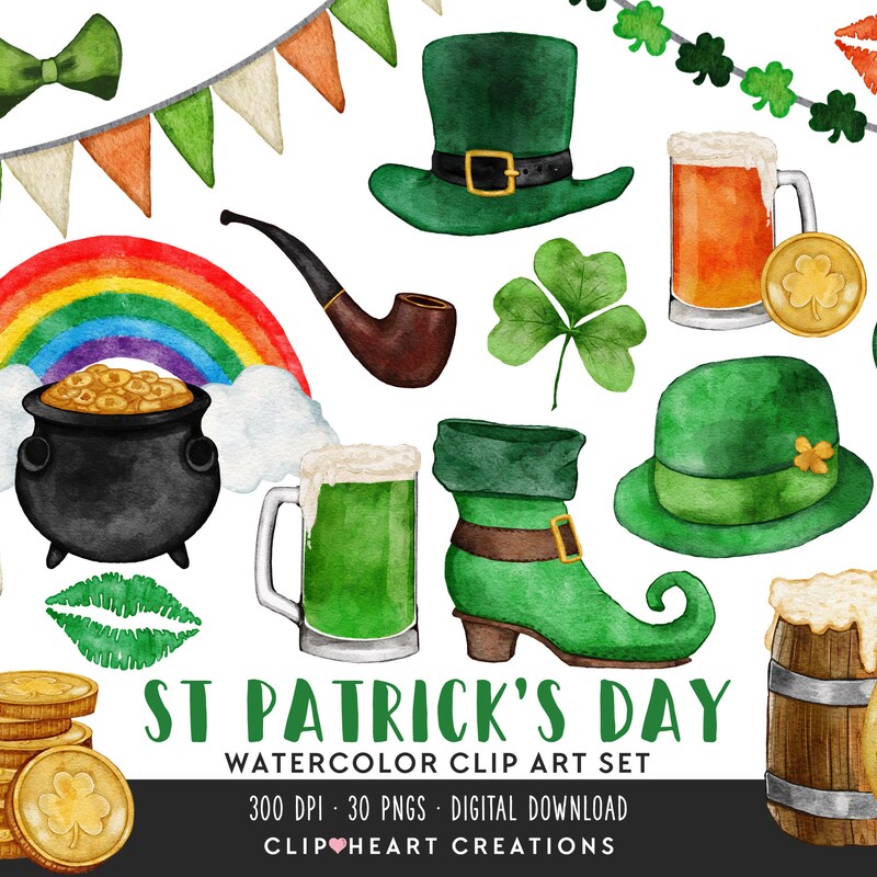 St Patricks Clip Art - Etsy