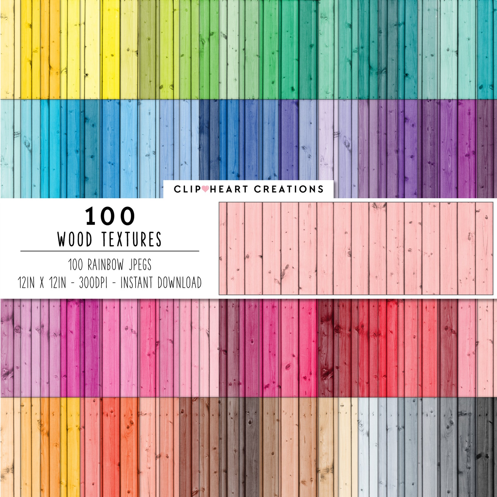 100 Wood Texture Digital Paper Pack Commercial Use Instant - Etsy