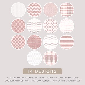 Rose Gold Glitter Digital Paper, Rose Gold and White Commercial Use ...