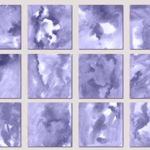 Purple Watercolor Digital Papers, Commercial Use Instant Download ...