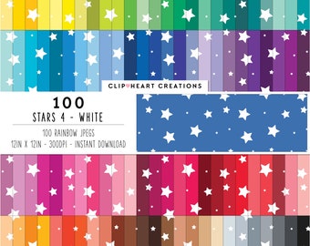 100 Star Patterns Digital Papers Commercial Use Seamless | Etsy