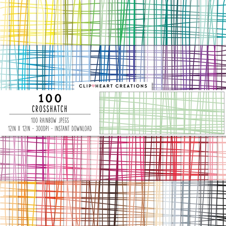 100 Crosshatch Digital Papers Commercial Use Instant Download - Etsy