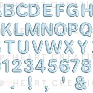Blue Foil Balloon Alphabet Clip Art, Commercial Use Instant Download ...