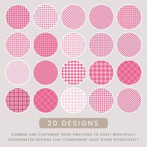 Pink Buffalo Plaid Digital Paper Set, Seamless Lumberjack Plaid Papers ...
