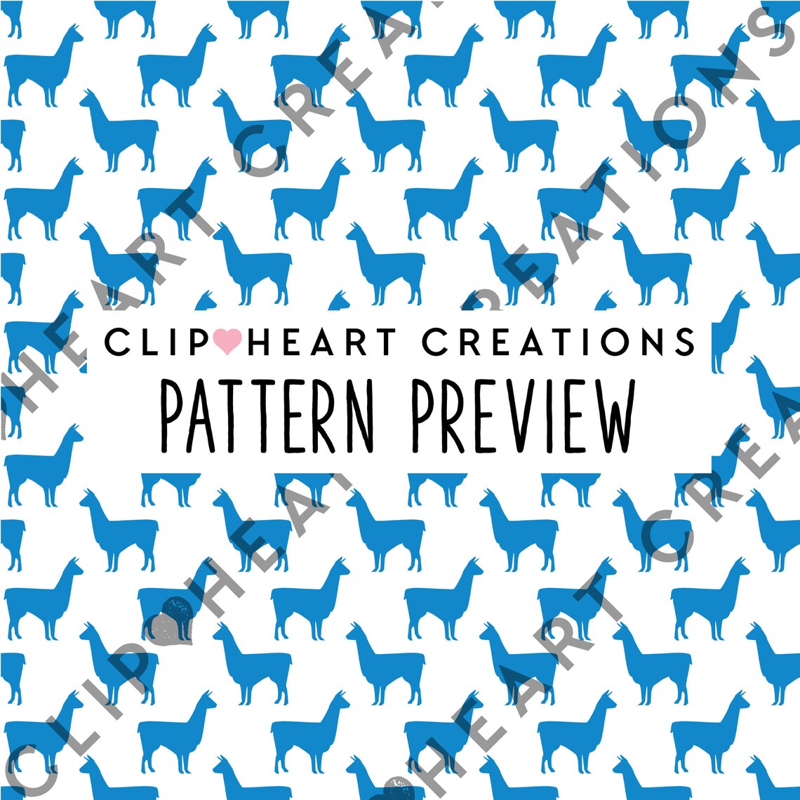 100 Llamas Digital Paper, Commercial Use Seamless Llama Pattern Digital ...