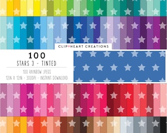 100 Clouds Digital Papers Commercial Use Seamless Tinted | Etsy