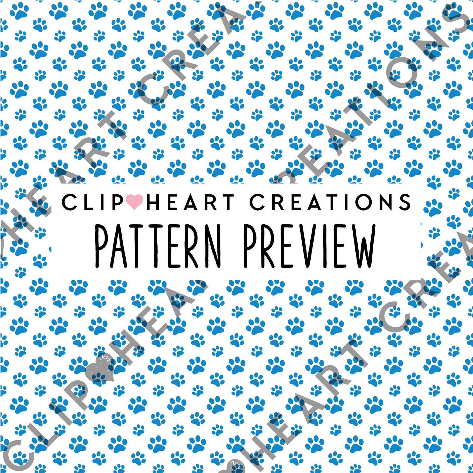 100 Paw Prints Pattern Digital Paper, Commercial Use Seamless Color Paw ...