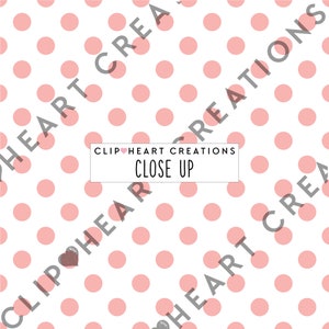 100 Polka Dot Digital Papers, Commercial Use Instant Use Seamless Polka ...