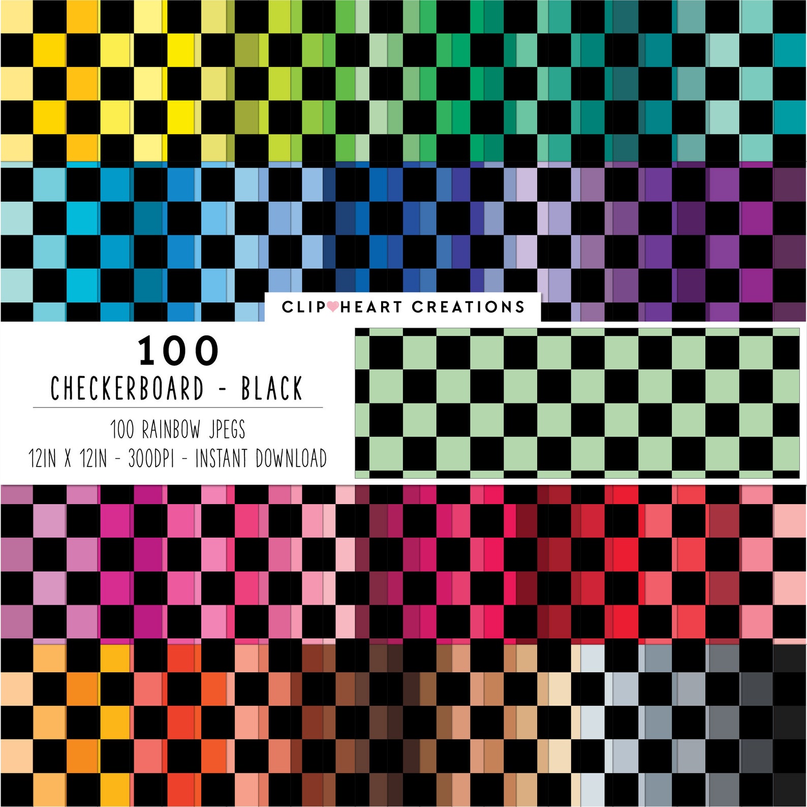 100 Checkerboard Pattern Digital Paper Commercial Use - Etsy