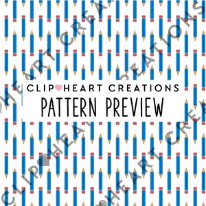 100 Pencils Digital Papers, Commercial Use Seamless School Pencil ...