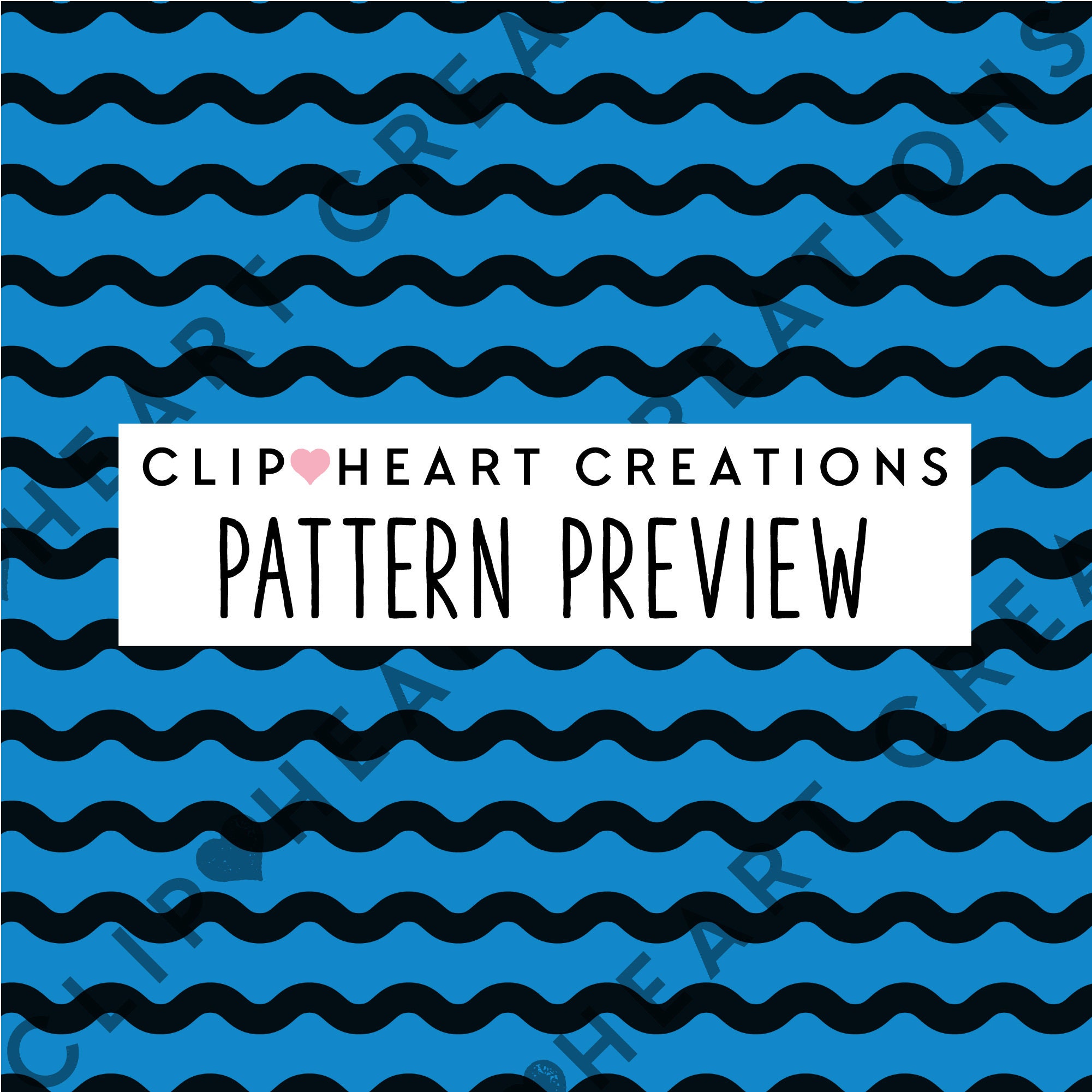 100 Waves Pattern Digital Papers, Commercial Use Seamless Wave Pattern ...