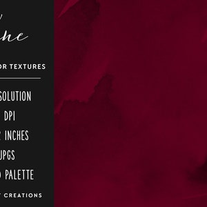 Red Watercolor Digital Papers, Commercial Use Instant Download ...