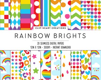 Rainbow Patterns | Etsy