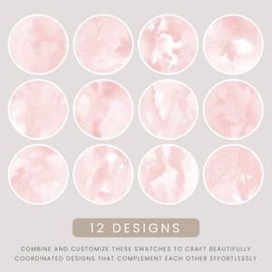 Pink Watercolor Digital Papers, Commercial Use Instant Download ...