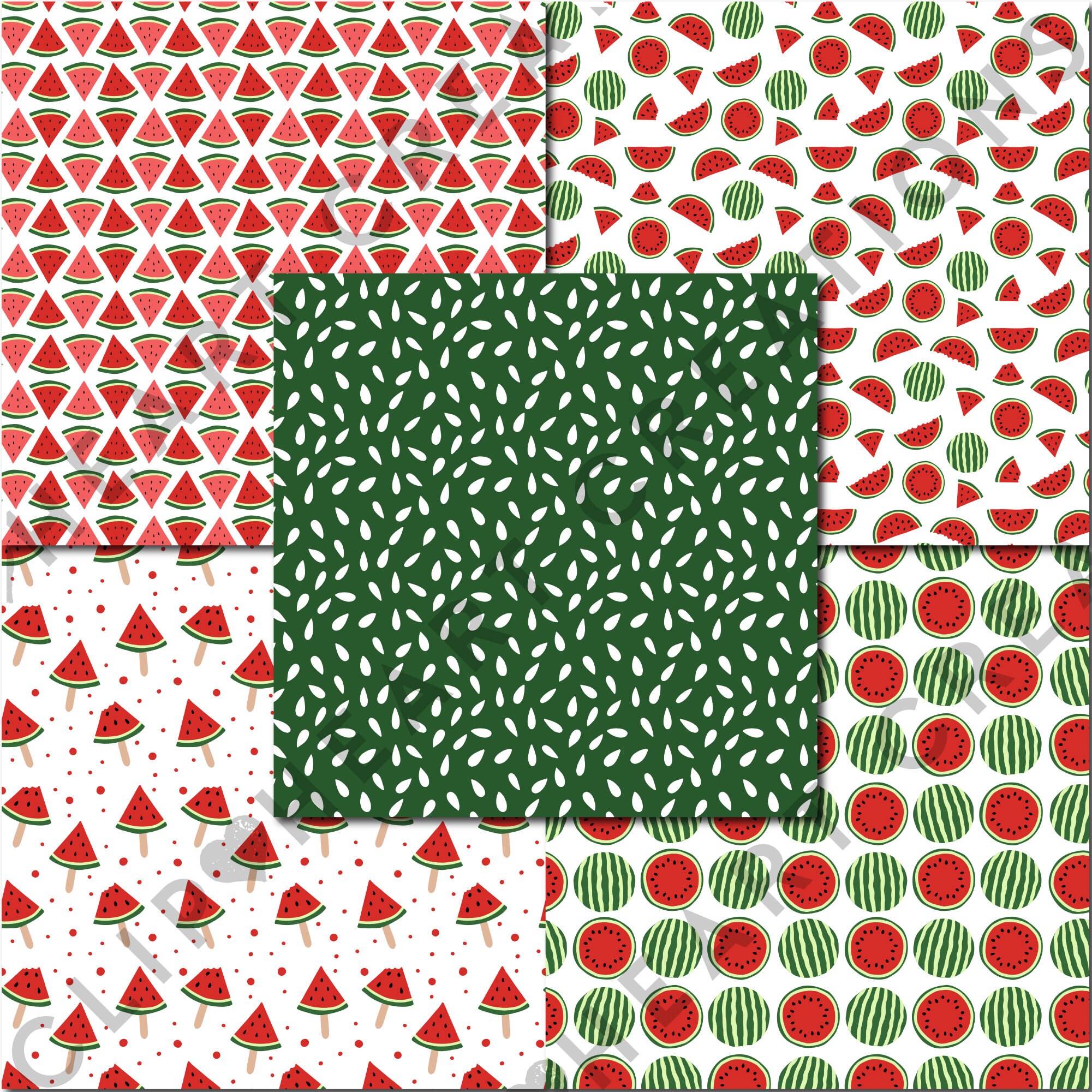 Scrapbooking Papercraft Watermelon Mixed Patterns 7B no 3 for Personal ...