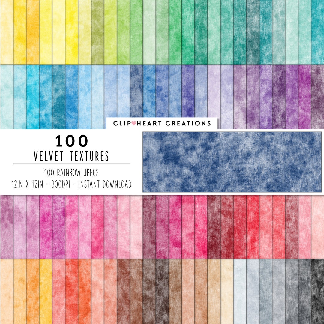 100 Velvet Texture Digital Papers, Commercial Use Instant Download ...