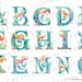 Mermaid Alphabet Clip Art, Commercial Use Instant Download Fantasy ...