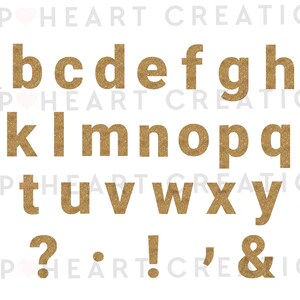 Gold Glitter Alphabet Clip Art, Commercial Use Instant Download Glitter ...