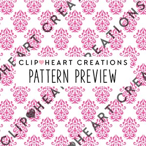 100 Damask Pattern Digital Papers, Commercial Use Instant Download ...