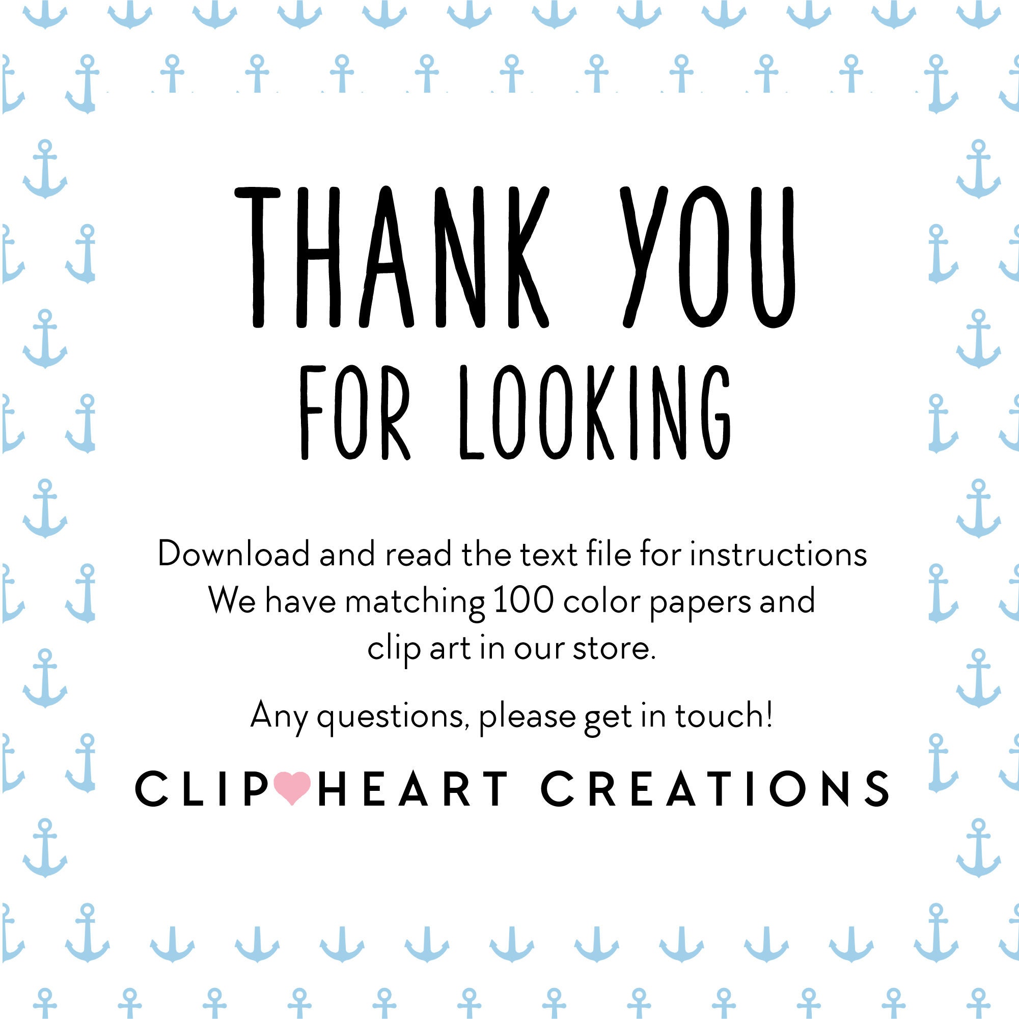 100 Anchors Digital Paper Commercial Use Instant Download - Etsy