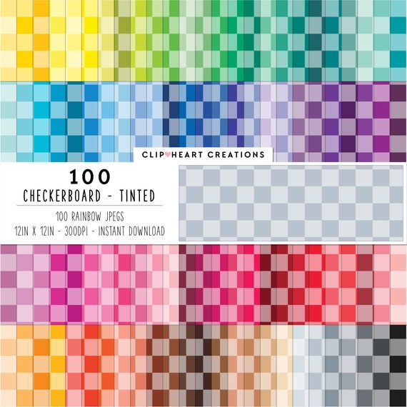 100 Checkerboard Pattern Digital Paper Commercial Use - Etsy