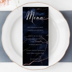 Navy & Rose Gold Watercolor and Foil Digital Papers, Commercial Use ...