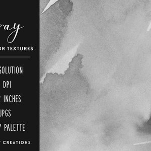 Soft Gray Watercolor Digital Papers, Commercial Use Instant Download ...