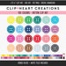 100 Button Clip Art, Commercial Use Instant Download PNG Buttons ...