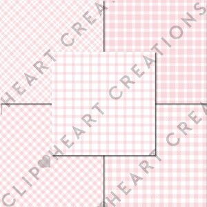 Pink Buffalo Plaid Digital Paper Set, Seamless Lumberjack Plaid Papers ...