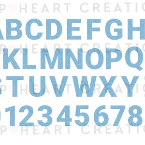 Blue Glitter Alphabet Clip Art Commercial Use Instant | Etsy
