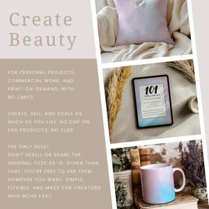 Pink and Blue Glitter Watercolor Digital Papers, Commercial Use Instant ...