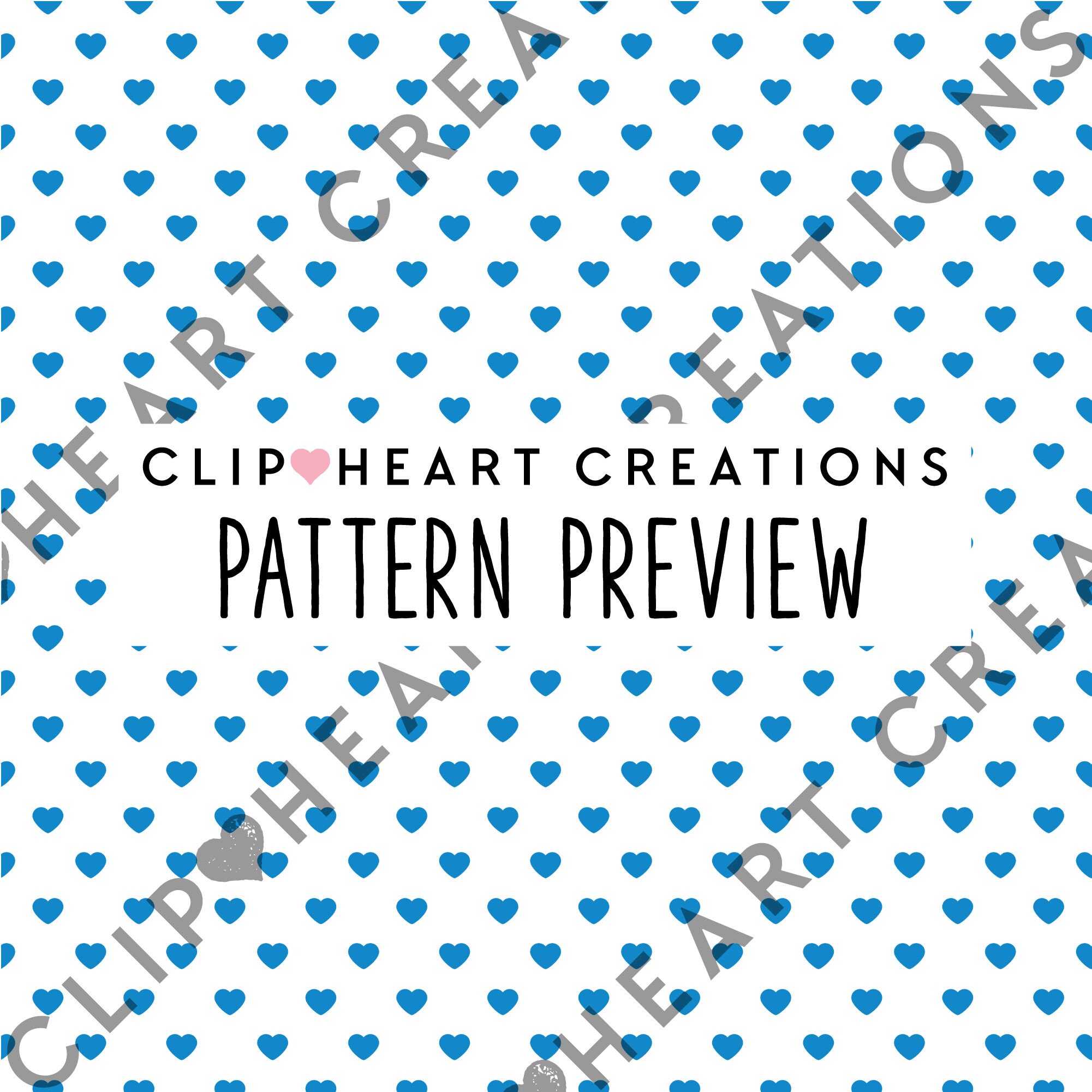 100 Hearts Digital Paper, Commercial Use Instant Download Seamless ...