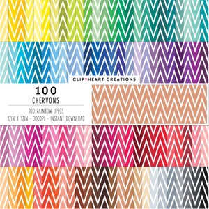 100 Chevron Pattern Digital Paper, Commercial Use Instant Download ...