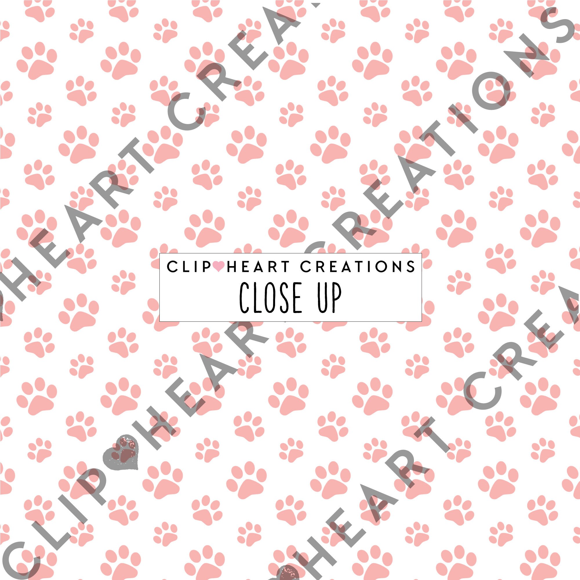 100 Paw Prints Pattern Digital Paper, Commercial Use Seamless Color Paw ...