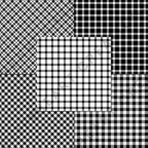 Black Buffalo Plaid Digital Paper Set, Seamless Lumberjack Plaid Papers ...