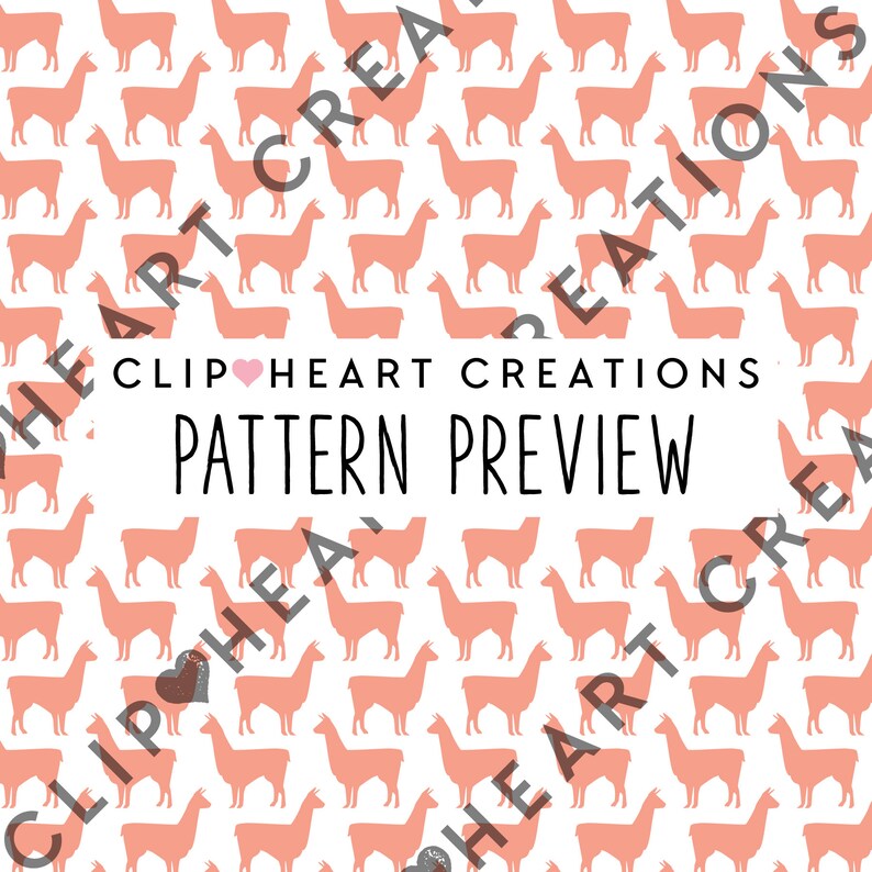 100 Llamas Digital Paper Commercial Use Instant Download | Etsy