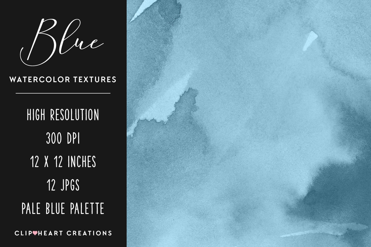 Blue Watercolor Digital Papers Commercial Use Instant - Etsy